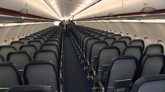 Allegiant Air debuts first of its new Airbus A320 fleet in Sanford ...